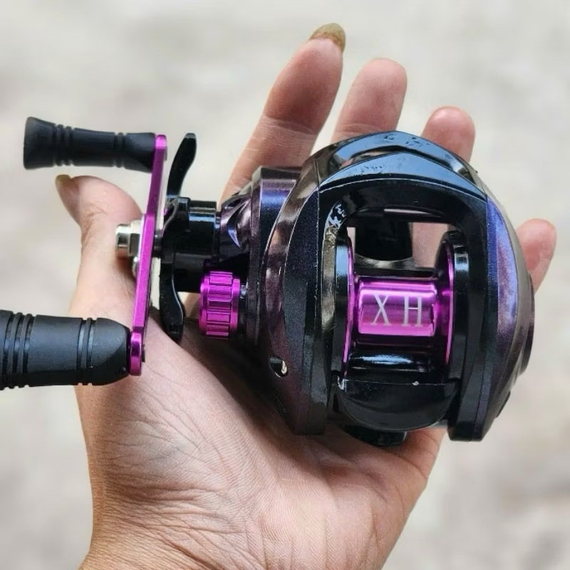 Titanium Purple Horizontal Fishing Reel, Cheap Lure Fishing Reel, Left ...