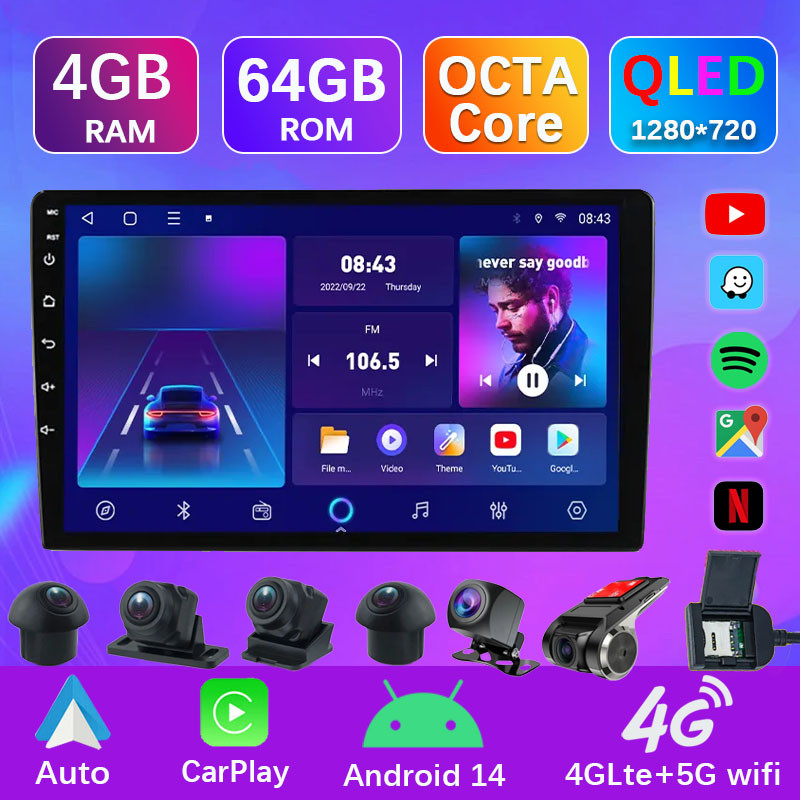 1 year warranty TS18 Android Car Player (8Core 4G+64G 1280*720P) 9 ...
