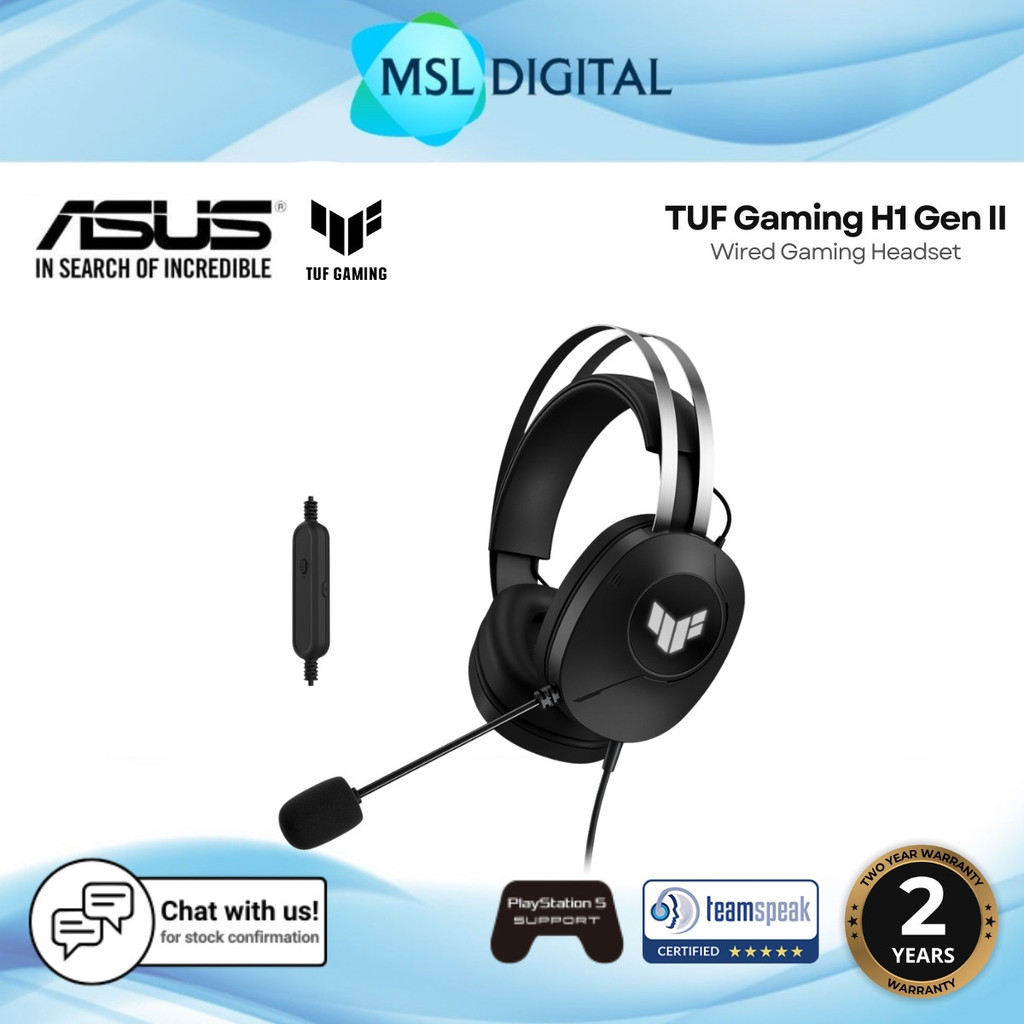 ASUS TUF Gaming H1 Gen II wired gaming headset | Shopee Malaysia
