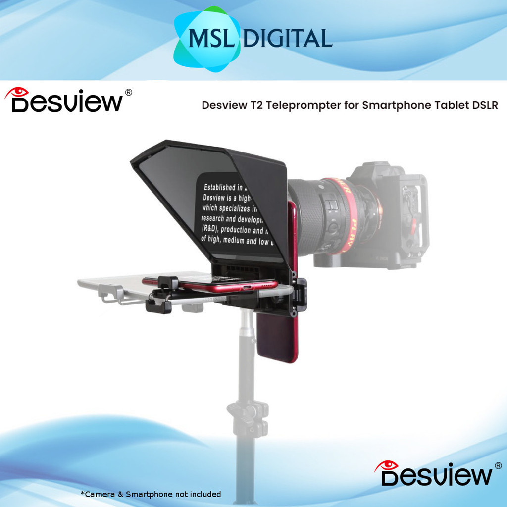 Besview Desview T2 Teleprompter with Remote Control for Tablet ...