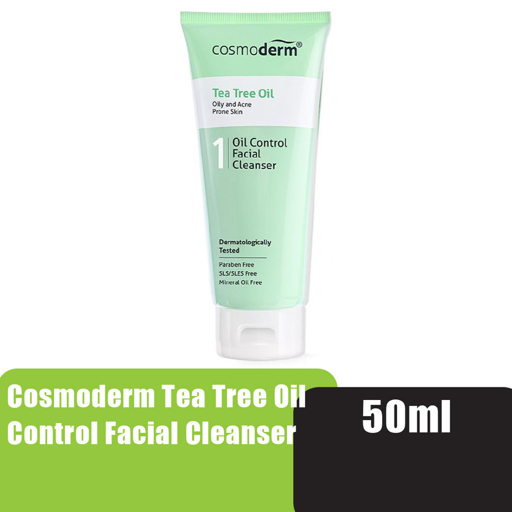 Cosmoderm Tea Tree Oil Oil Control Facial Cleanser Acne, Blackhead ...