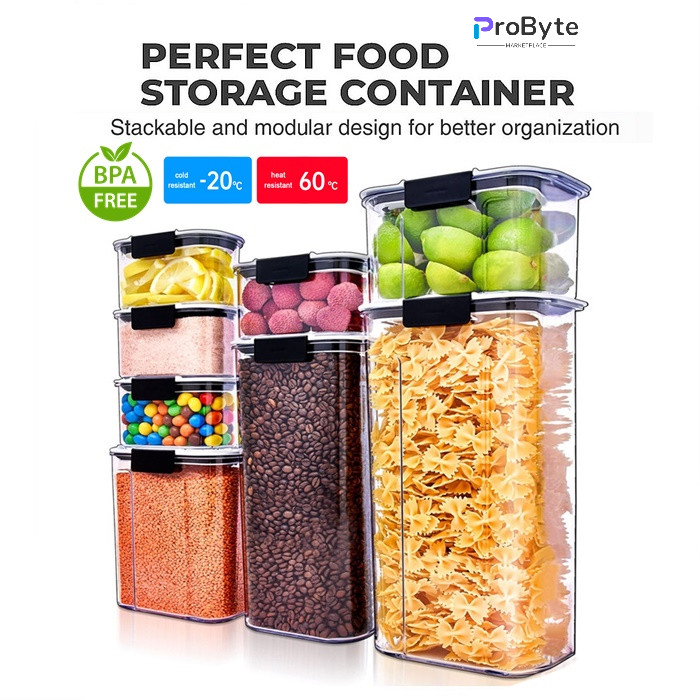 Food Storage Container Plastic Kitchen Refrigerator Noodle Box/ Bekas ...