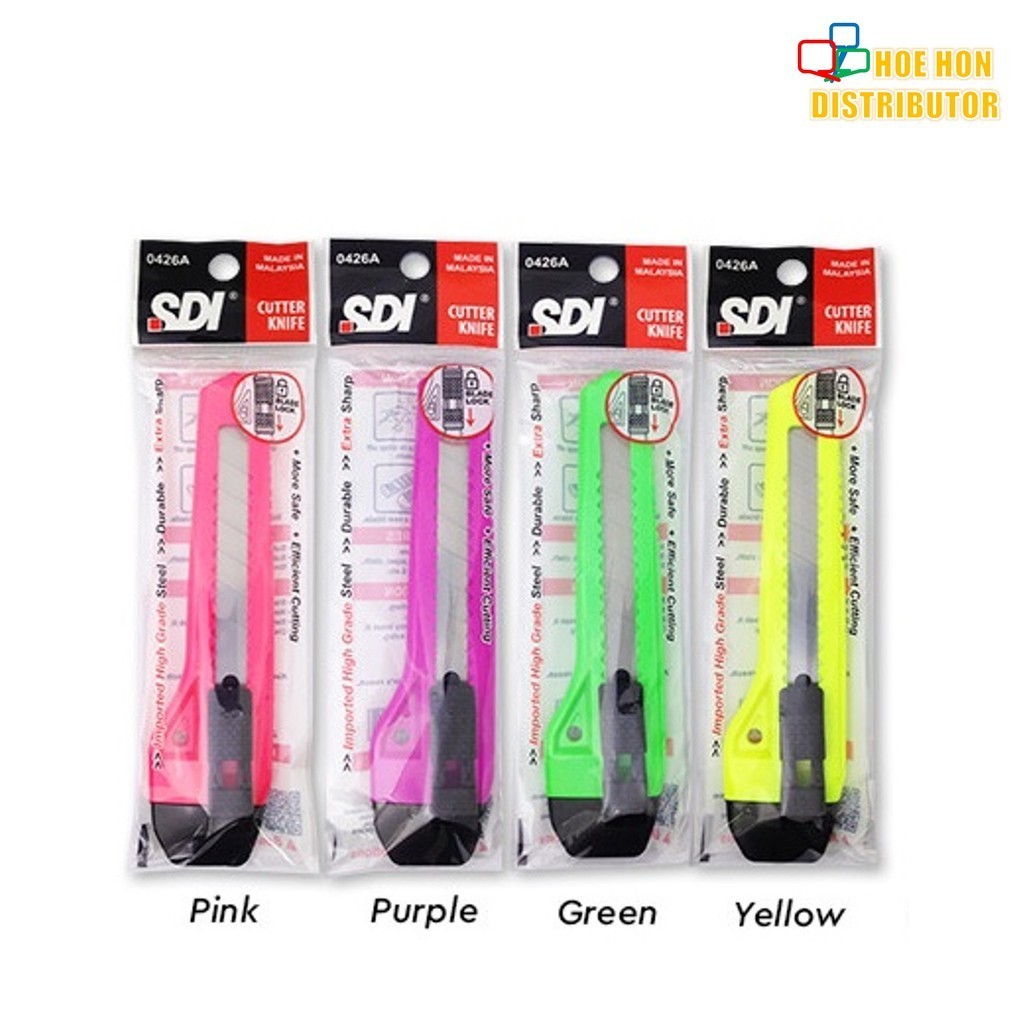 SDI 0426A Big Cutter Knife 0426A / Pisau Tolak Besar Pemotong 18mm ...