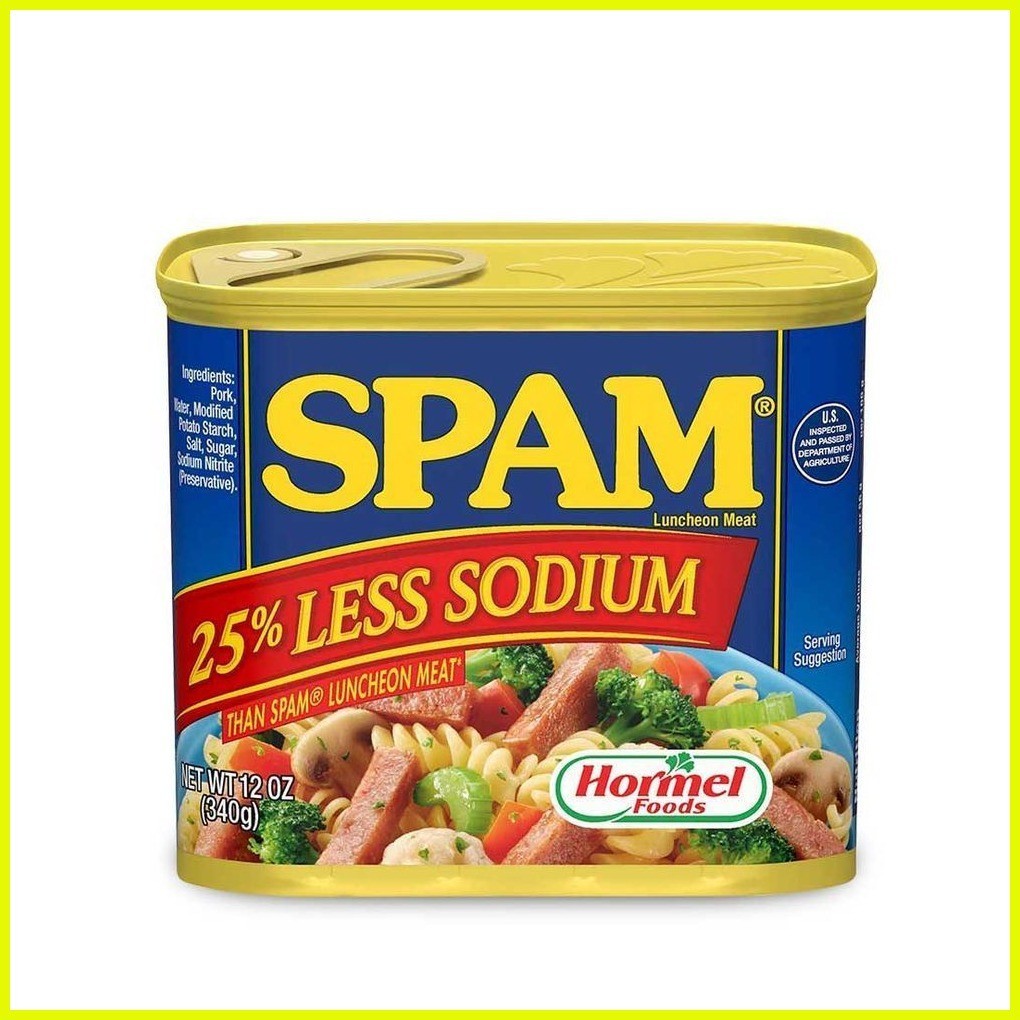 SPAM Less Sodium FREE Apron Pack (12 Cans) | Shopee Malaysia