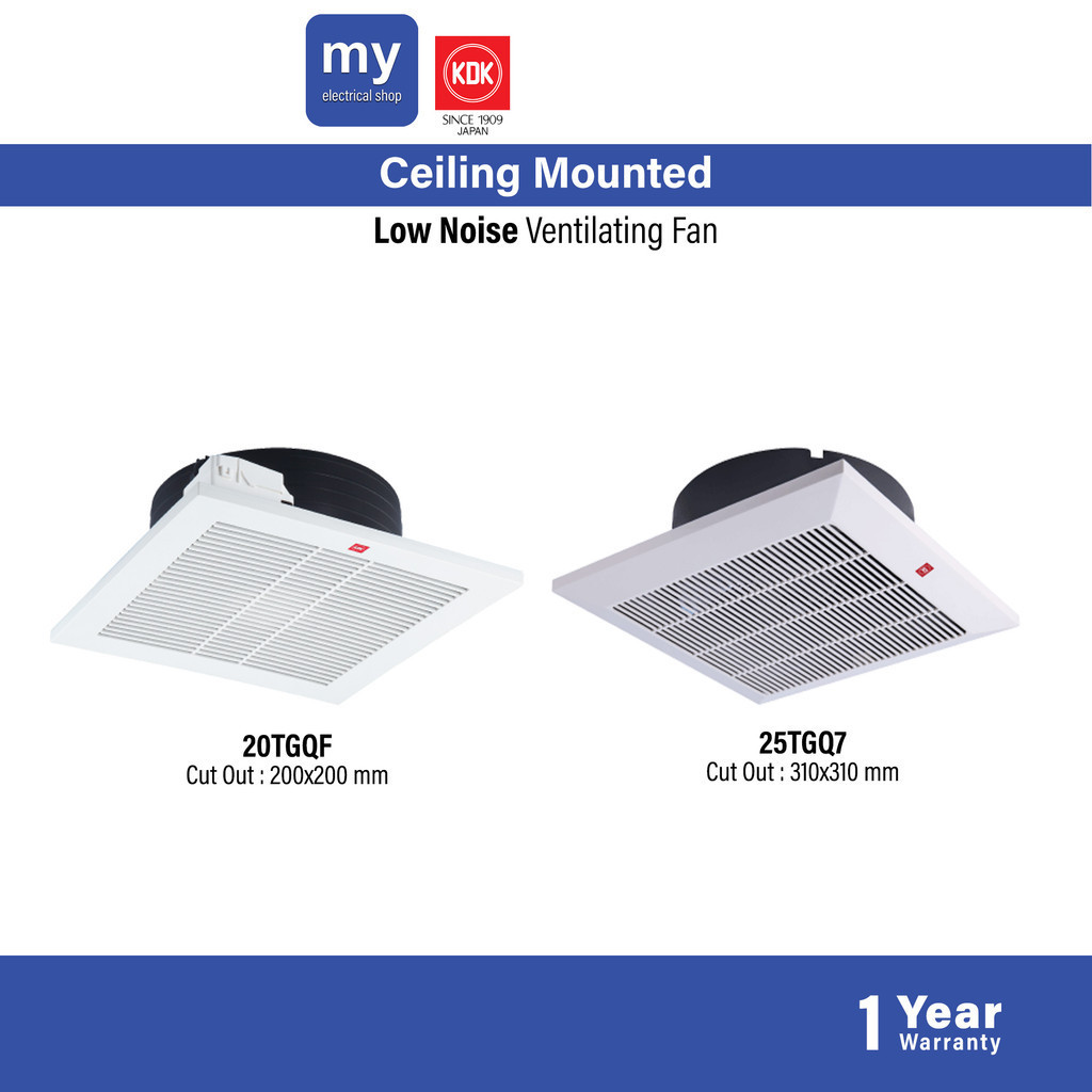 Kdk Ceiling Mount Propeller Ventilation Fan 20TGQF 25TGQ7 Exhaust Fan ...