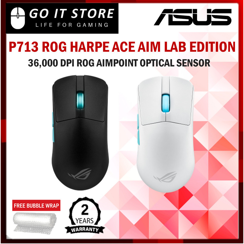 ASUS GAMING MOUSE ROG HARPE ACE AIM LAB EDITION P713 BLUETOOTH WIRELESS ...