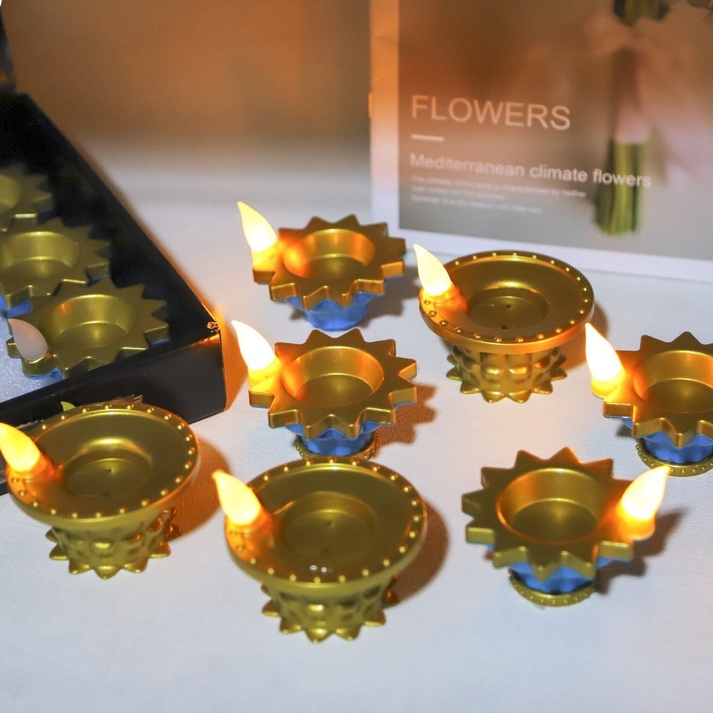 Party Flameless Waterproof Candle Lamp Float On Water Led Plastic ...
