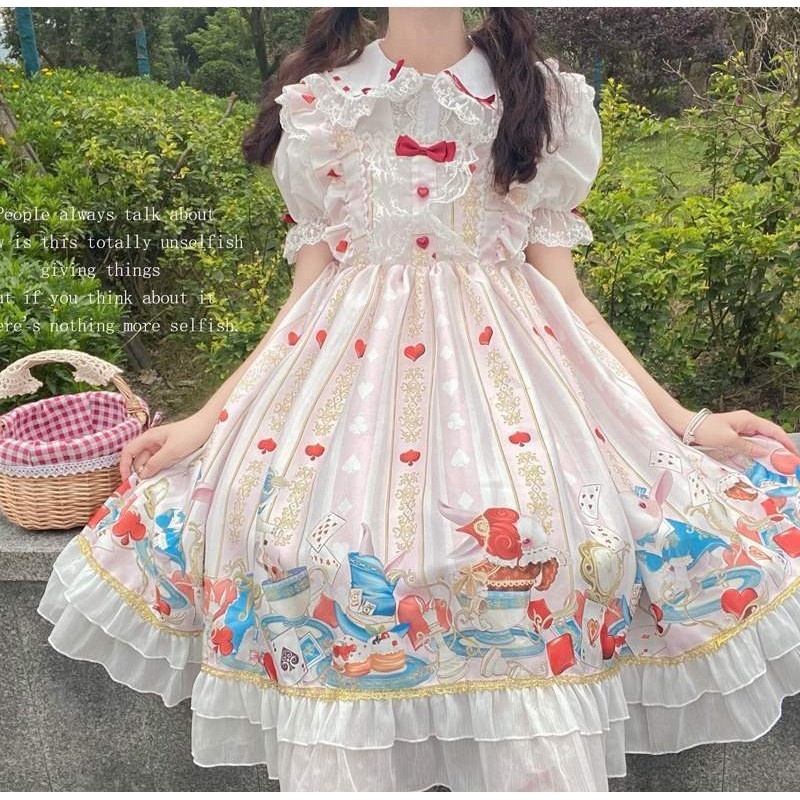 Original Design Lolita Dress Alice Afternoon Tea Sling jsk Dress NTJT ...