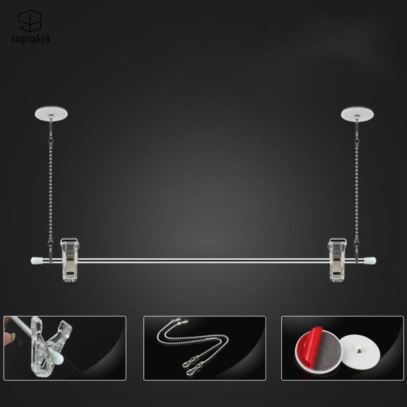 [szgrqkj3] Ceiling Sign Hanger Rod Ceiling Poster Hanger Display ...