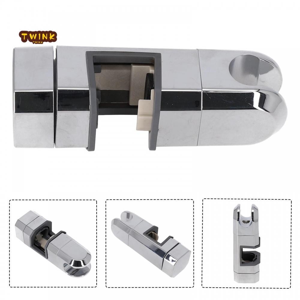 [TWINK]Slide Bar Mounted Shower Head Holder Universal Chrome Bracket ...