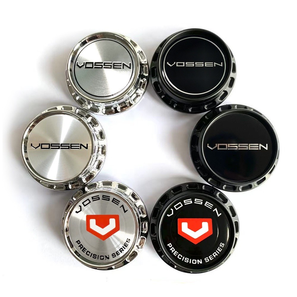 4pc 67mm vossen center cap vossen logo emblem sticker wheel cover cap ...