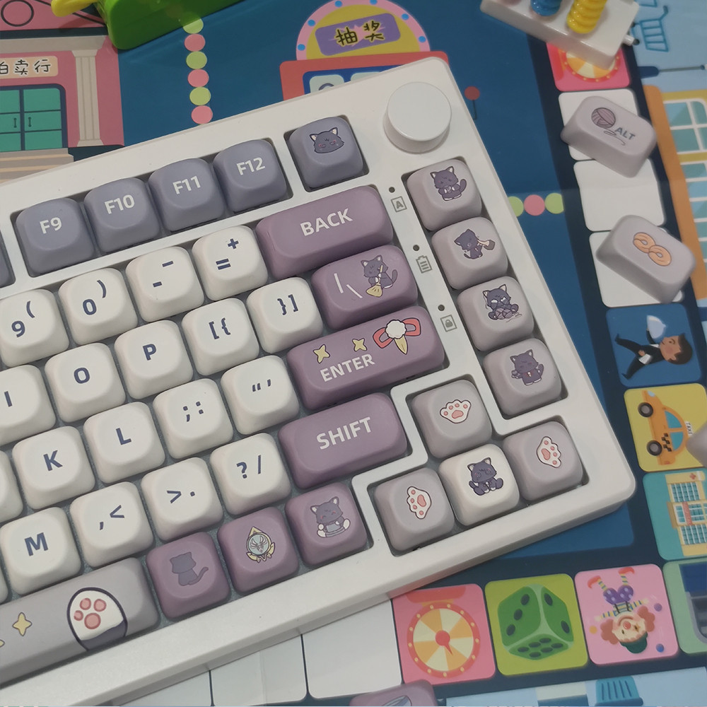 135 Keys Genshin Impact Original Wanderer Meow Keycaps MOA Profile Five ...