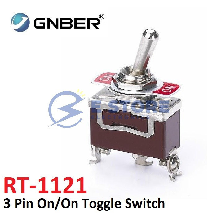 GNBER RT-1121 Toggle Switch SPDT ON/ON 3 Position AC 15A/250V 20A/125V ...