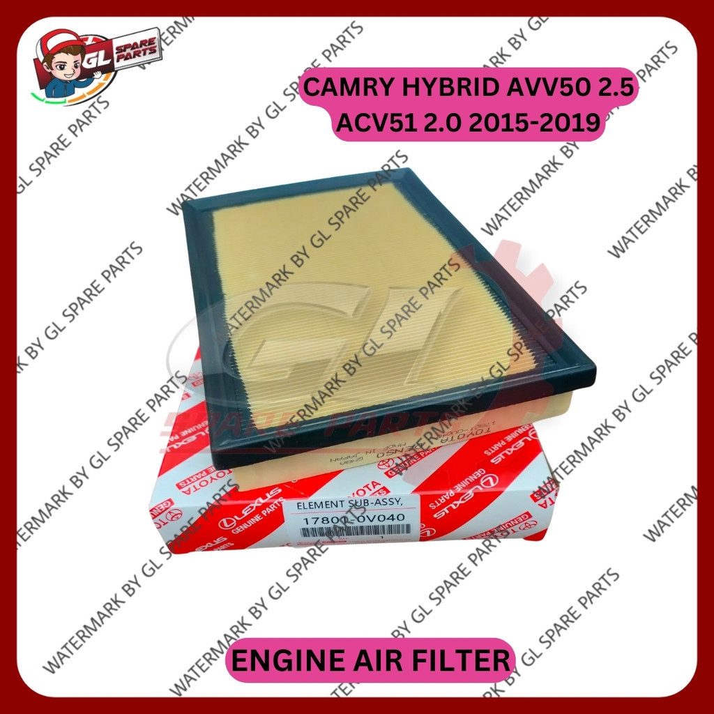 ENGINE AIR FILTER TOYOTA CAMRY HYBRID AVV50 2.5 ACV51 2.0 2015-2019 ...
