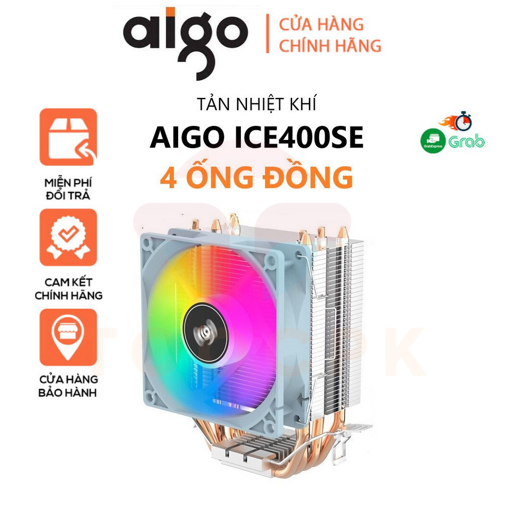 [ RGB 4 copper pipes ] AIGO ICE400SE Air Cpu Cooler Cooler Air Cooler ...