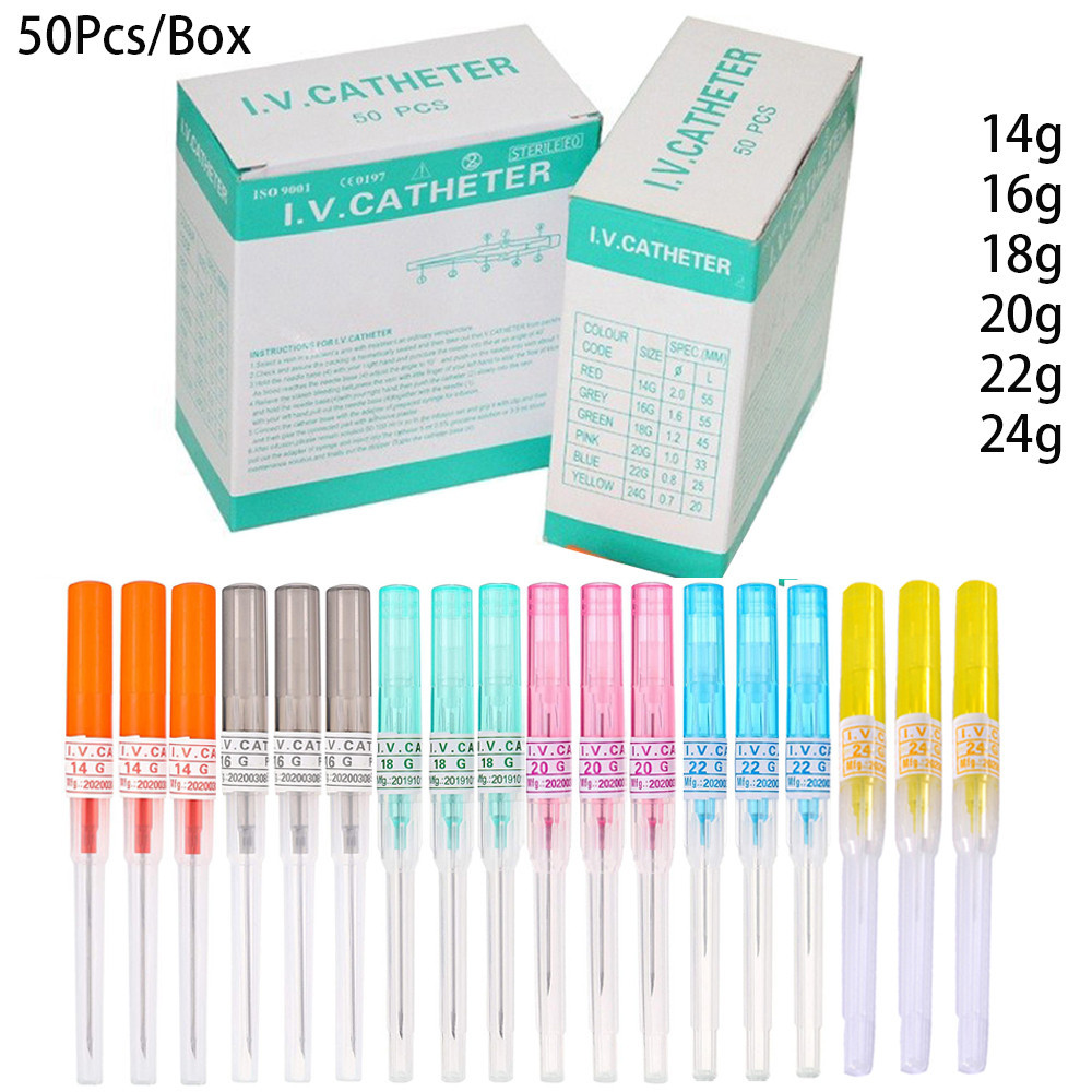 10/25/50pcs Disposable Professional I.V. Catheter Cannula Piercing ...