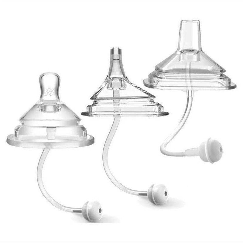 Hegen baby pacifier wide-claber soft pacifier and straw anti-drip ...