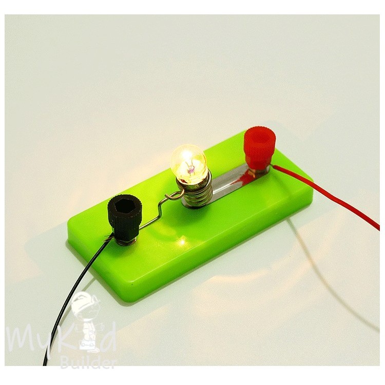 Simple Electric Circuit w Bulb n Switch School RBT Litar Elektrik ...