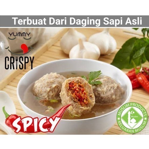BEBOLA DAGING BAKSO MEAT BALL FROZEN NEYNUN Set Mercon Spicy Mix (7pcs ...