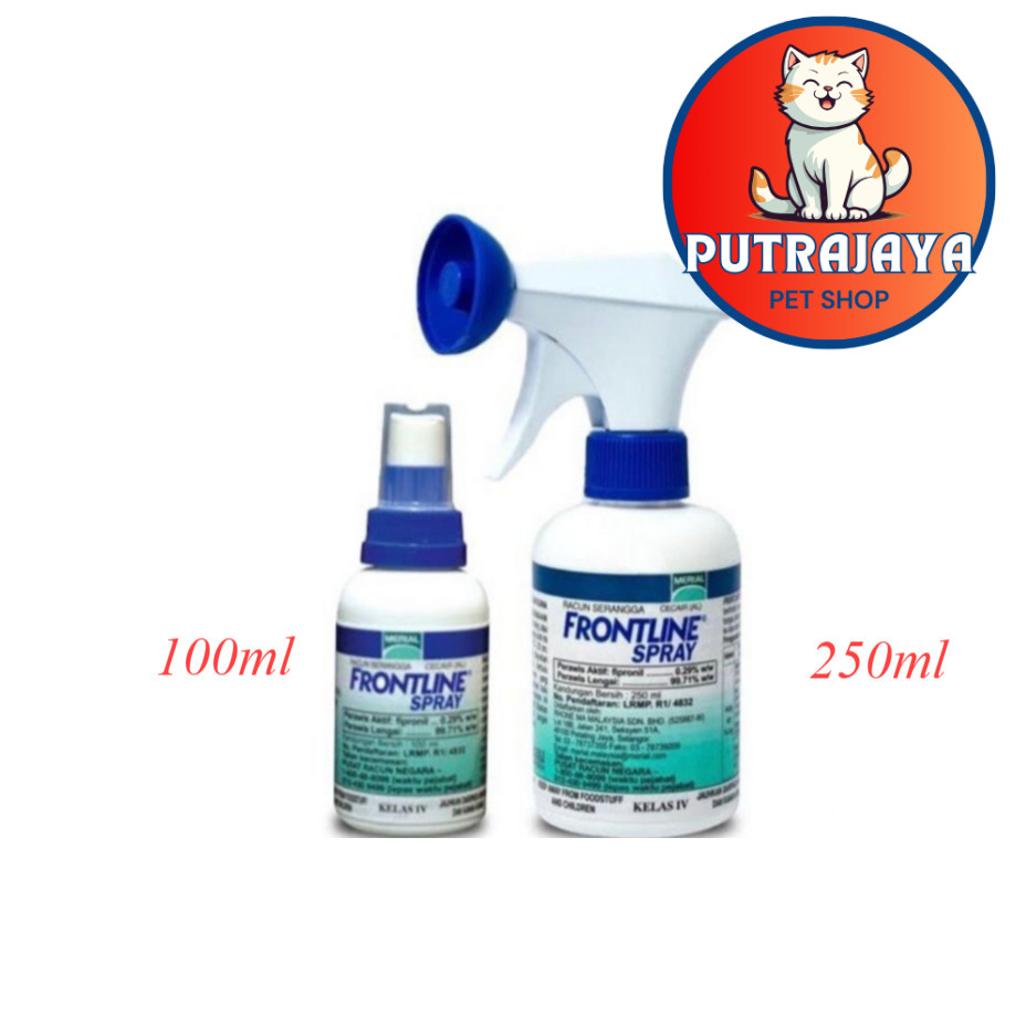 FRONTLINE Spray Fleas & Ticks Treatment (100ml/250ml) For Cats & Dogs ...