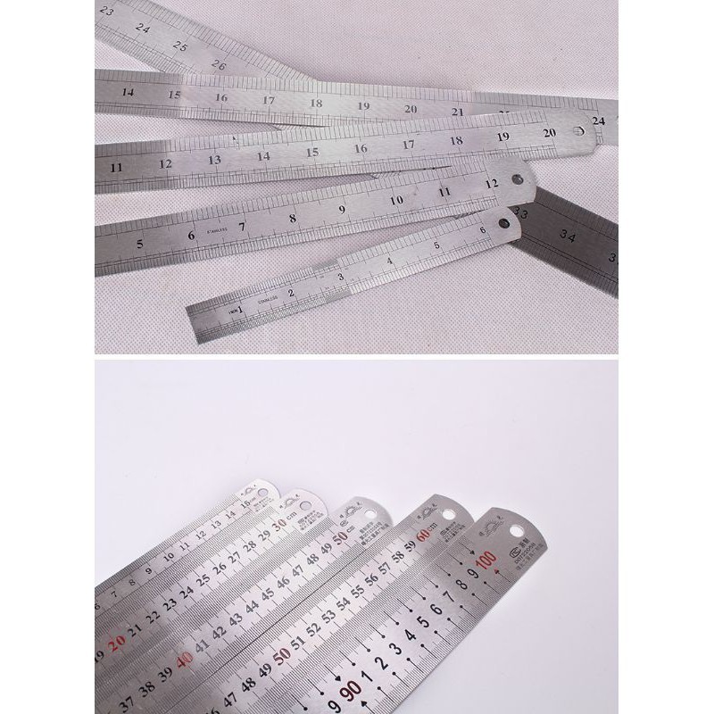 S1016 MUDAH MART Stainless Steel Metal Ruler / 不锈钢尺 Pembaris besi 15cm ...