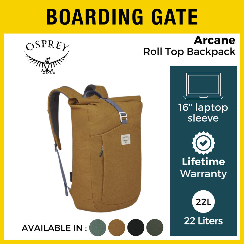 Osprey Arcane Roll Top Everyday Backpack | Shopee Malaysia