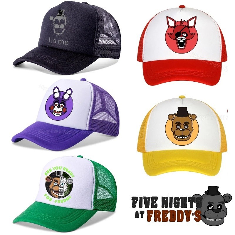 Five Nights at Friday's FNAF cartoon printed baseball cap breathable ...