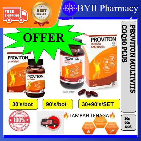 PROVITON MULTIVITS PLUS COQ10 30'S/90's CAPSULES (MULTIVITS TAMBAH ...