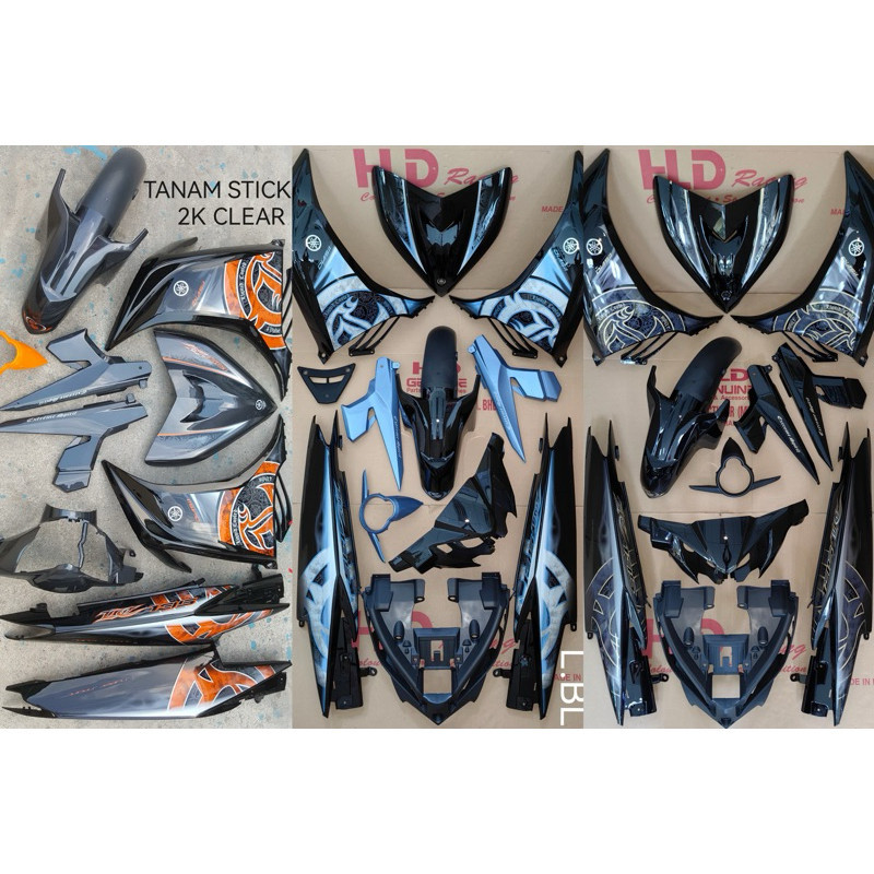 Coverset Cover Set Tanam (HLD Racing) Yamaha Lc135 V2 V3 V4 V5 V6 V7 ...