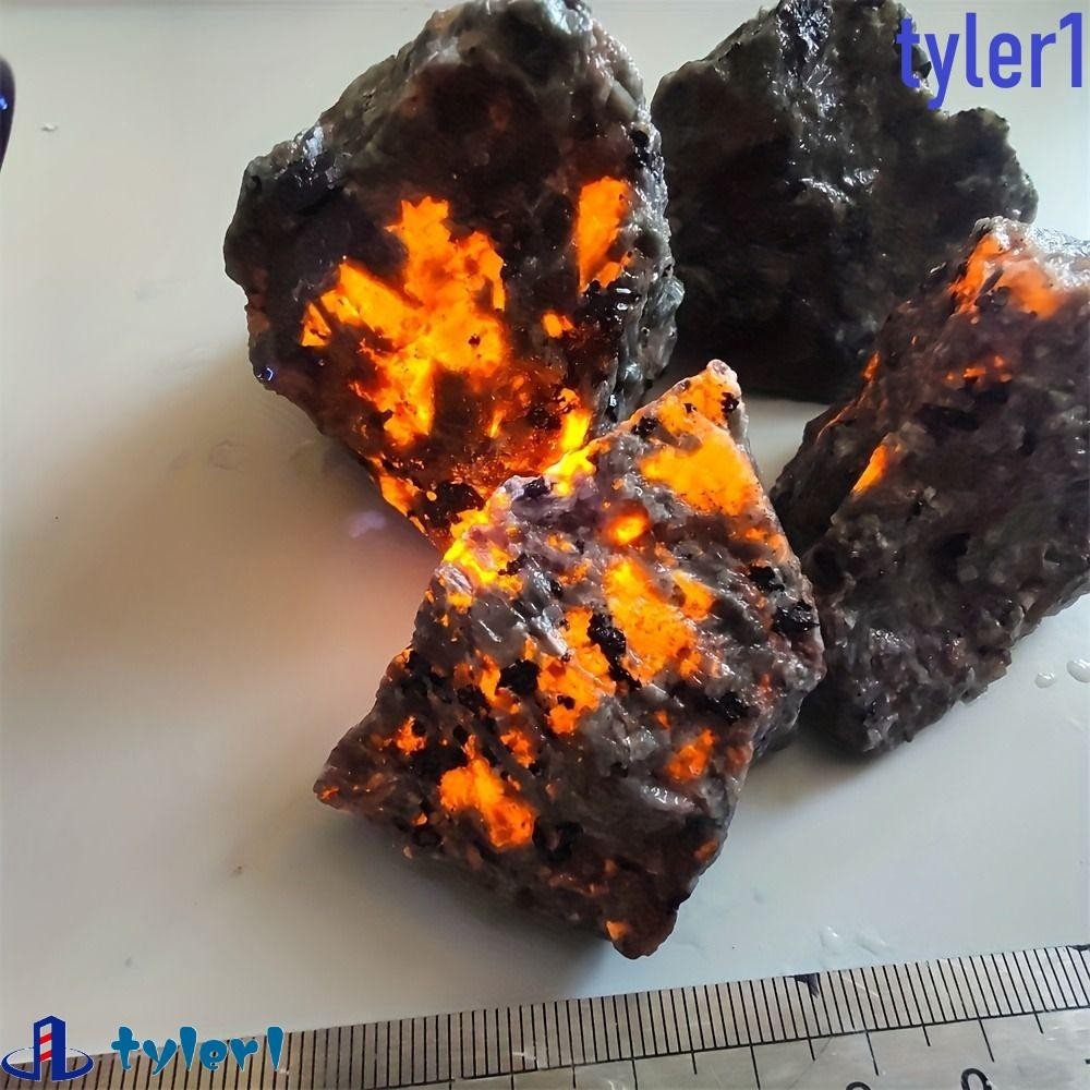 TYLER1 Flame Fire Stone, 100g Natural Aromatic Stone, UV Fluorescent ...
