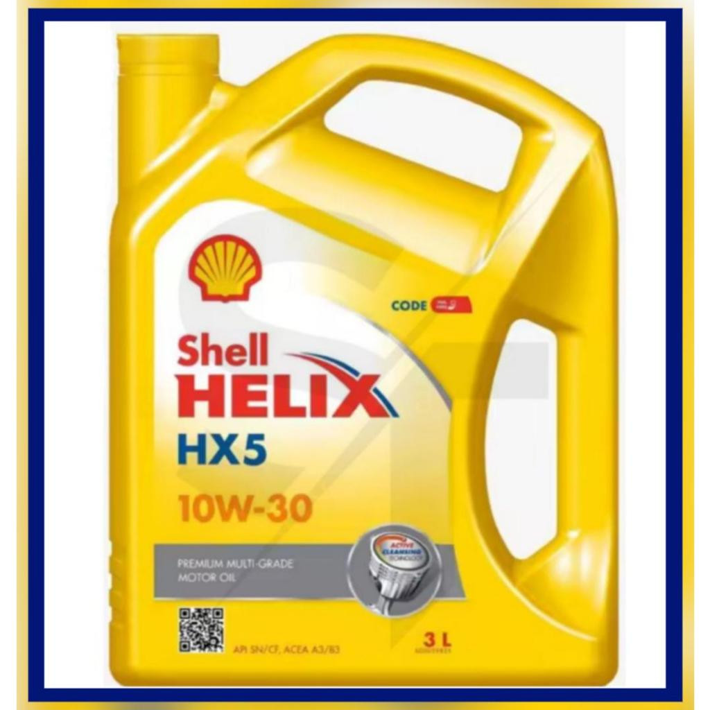 Shell Helix HX5 10w30 Semi Synthetic Engine Oil (3LT) For Toyota ...