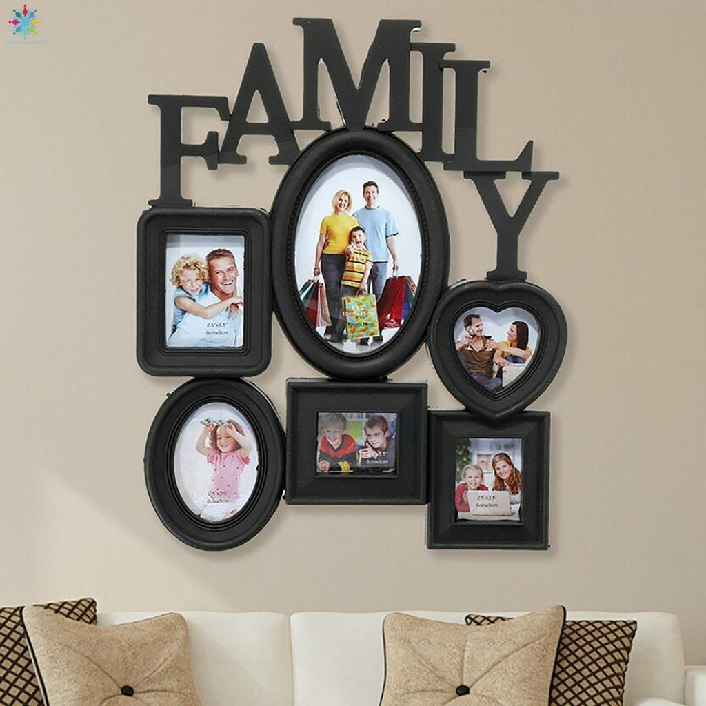 Family Photo Frame Wall Decor Elegant Decorative Combination Picture ...