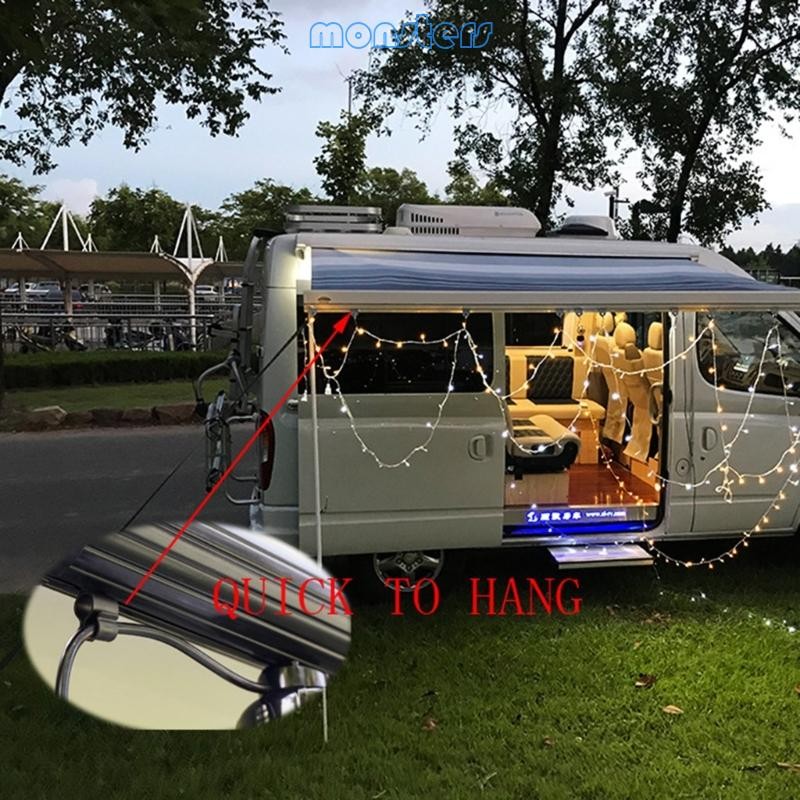 Mon Rope Clamp 10 Pieces Awning Clips for Caravan Camper String Light ...