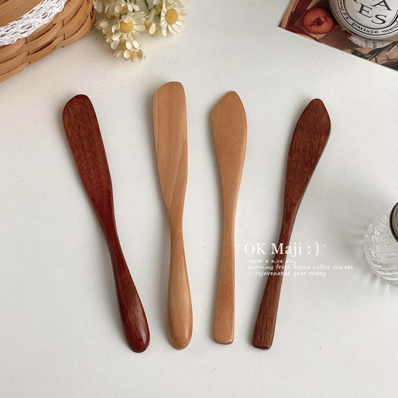 Shopee Official Japanese Style Wooden Jam Knife Cheese Spreader Bagel ...