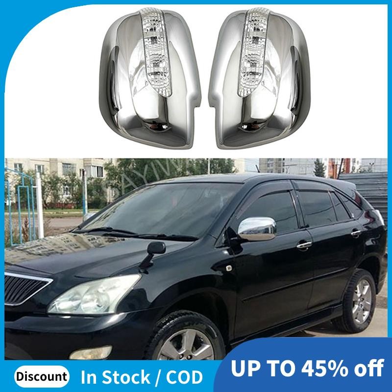 Car ABS Chrome Rearview Mirror Cover with LED Mirror Light for Lexus ...