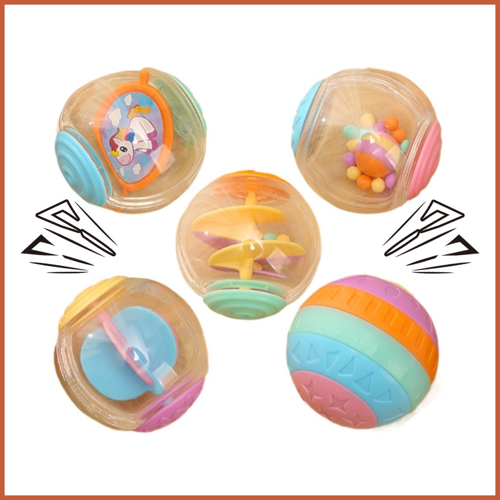 Toddler Ball Toys Crawling Baby Ball Sensory Rattle Rolling Rattle Easy ...