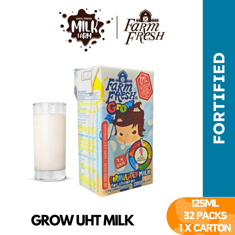 Milk Farm | Farm Fresh UHT Grow Formulated Milk 125ml x 32pack | Shopee ...