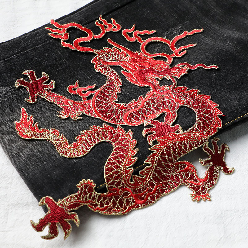 Chinese Style Large Teeth Dance Claw Chinese Dragon Cloth Patch Patch ...