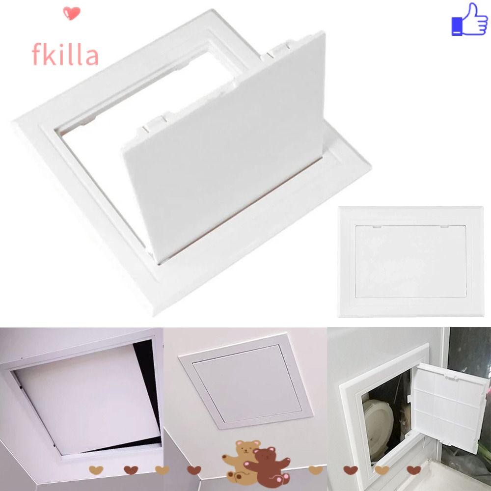 FKILLA1 Opening Flap Cover Plate, White Plastic Access Panel Door ...