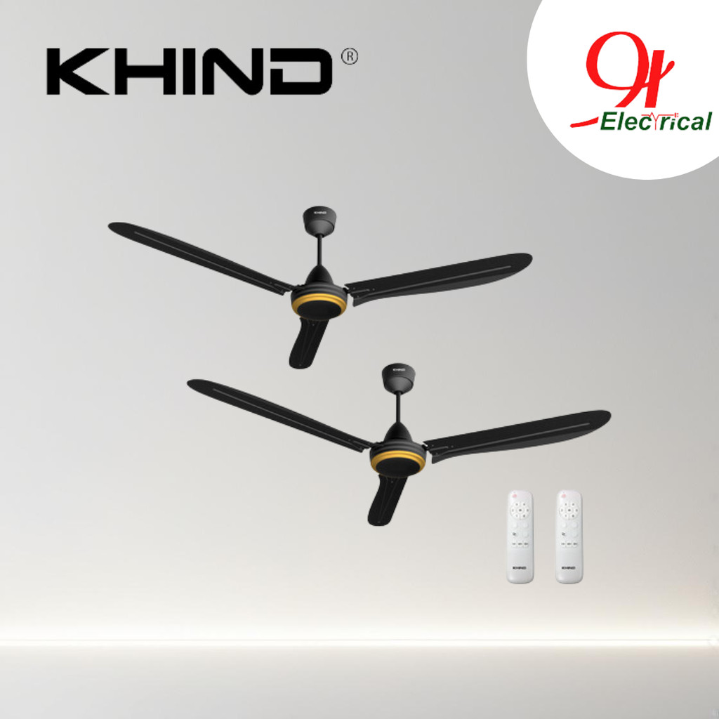 KHIND BLDC Ceiling Fan - Matte Black (60") CF683DC (1UNIT ONLY ...