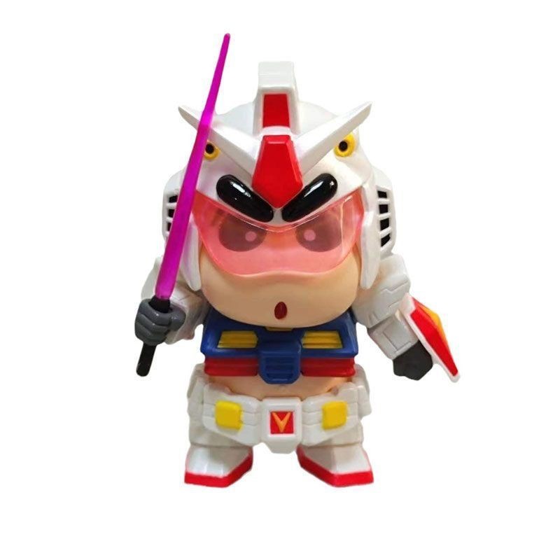 G GK Crayon Shin-Chan Base Can Luminous Gundam Shin-Chan GD Figure Car ...