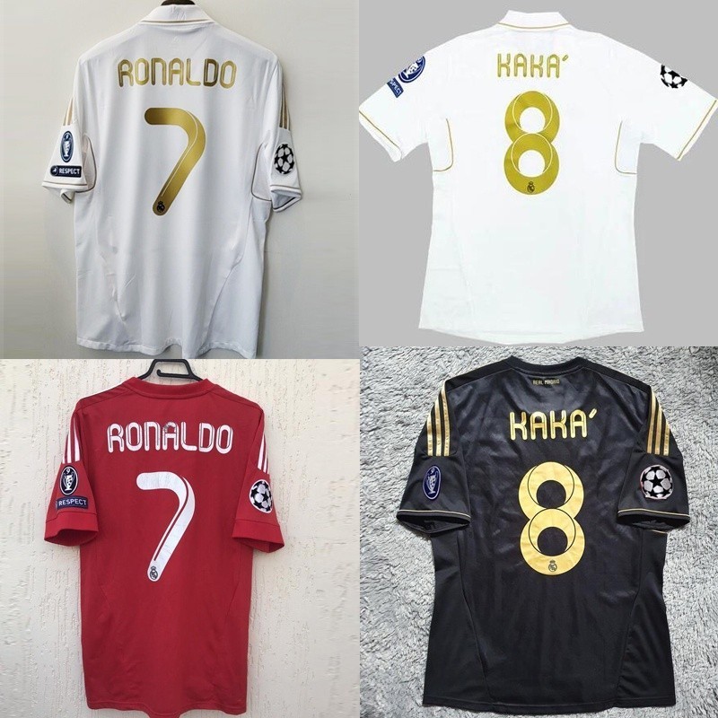 2011 2012 Real MADRID Home Away 3RD RONALDO 7 KAKA 8 UCL High Quality ...