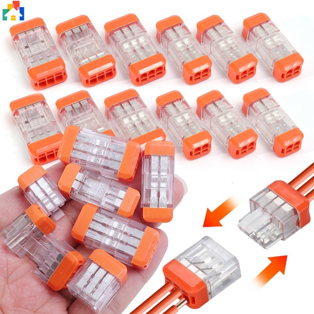 Quick Terminal Block 2 Pin / 3 Pin Universal Compact Electrical Cable ...