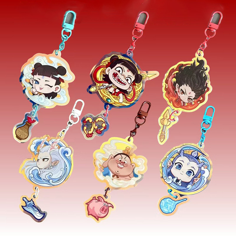 Ne Zha 2 Acrylic Keychain Aobing Movie Animation Figure Accessories New ...