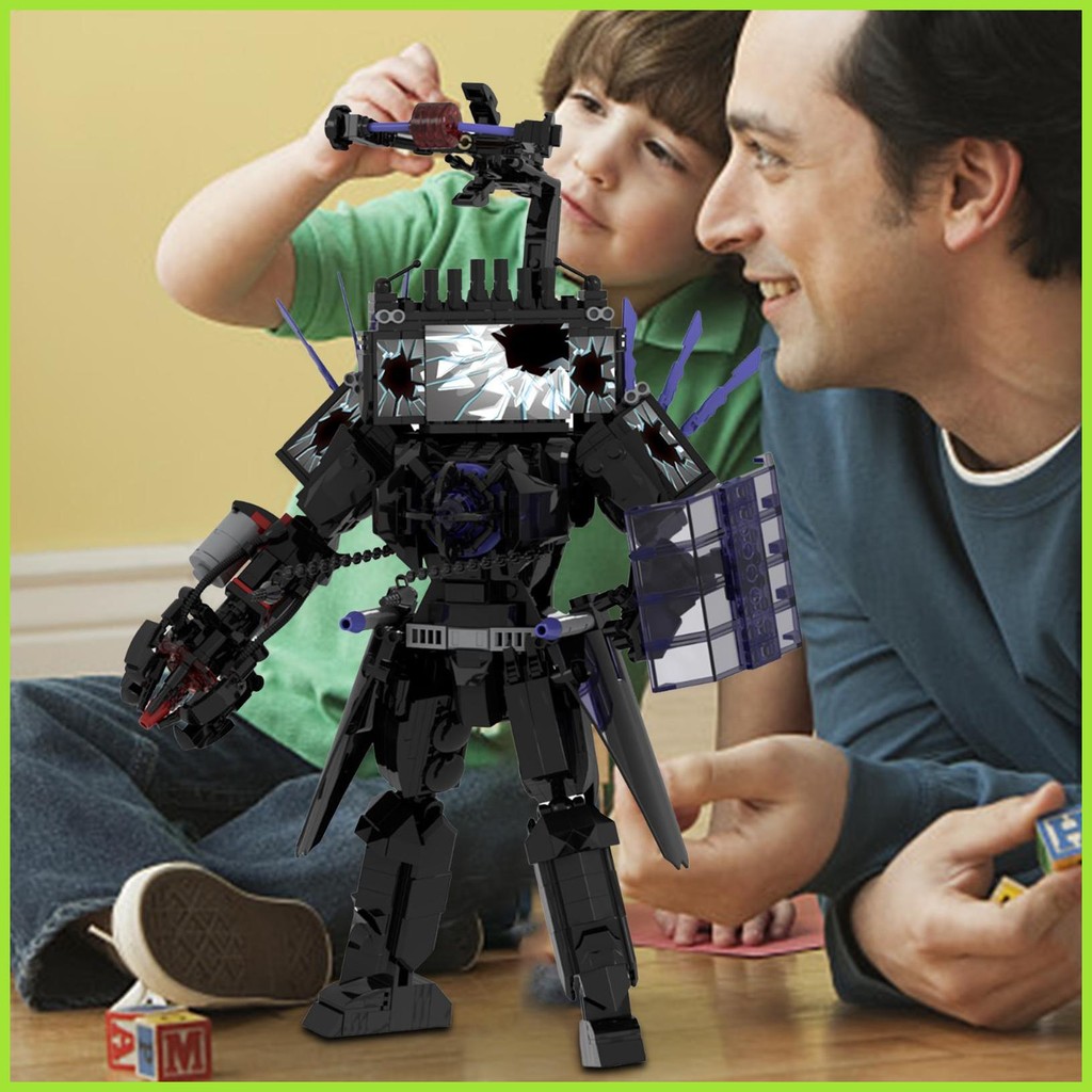 For Skibidi toilet Toilet Man Building Block Toys TV Toilet Anime ...