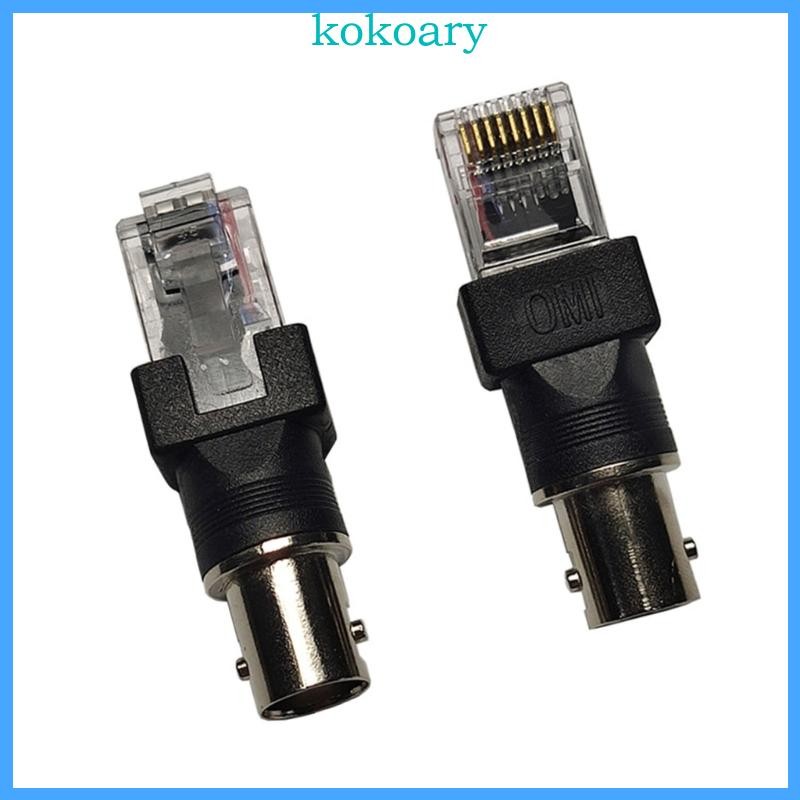 KOK BNC Female to RJ45 Male Coaxial Coax Barrels Coupler Adapter ...
