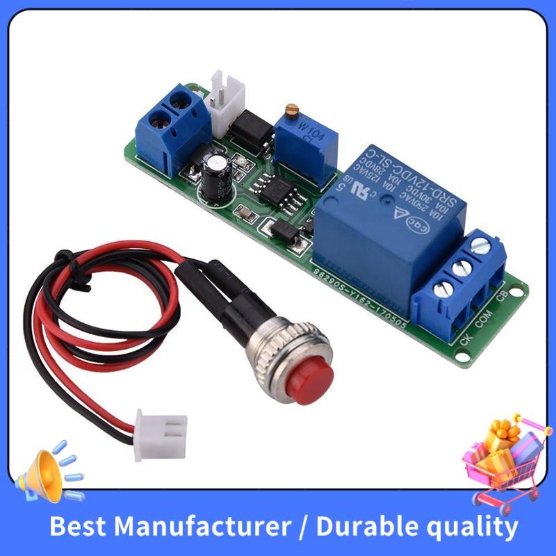 【NEW】DC 12V Adjustable Timer Delay Turn OFF Module Timing Relay Time Switch 1-10sec Delay Off ...