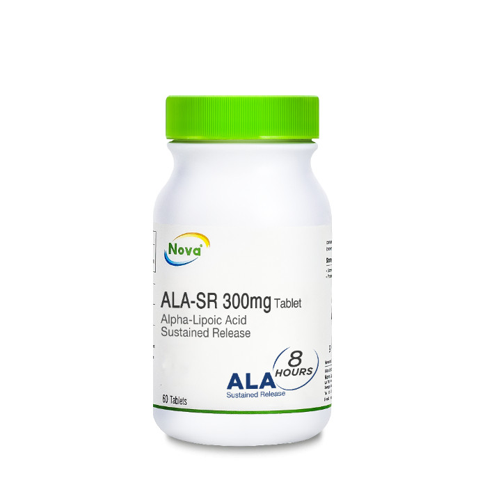 ALA-SR 300mg 8-Hour Sustained Release Alpha-Lipoic Acid Advanced ...