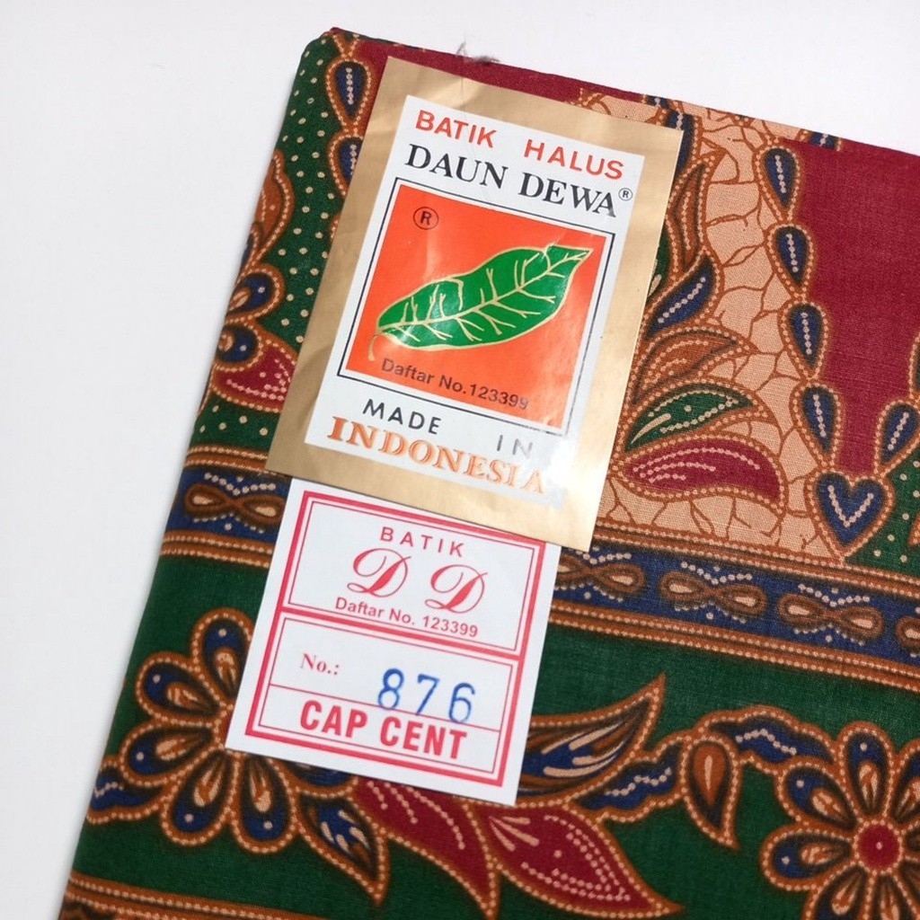 KAIN BATIK DAUN DEWA ORIGINAL Asli Made In Indonesia Siap Jahit Batik Halus Cotton Premium ...