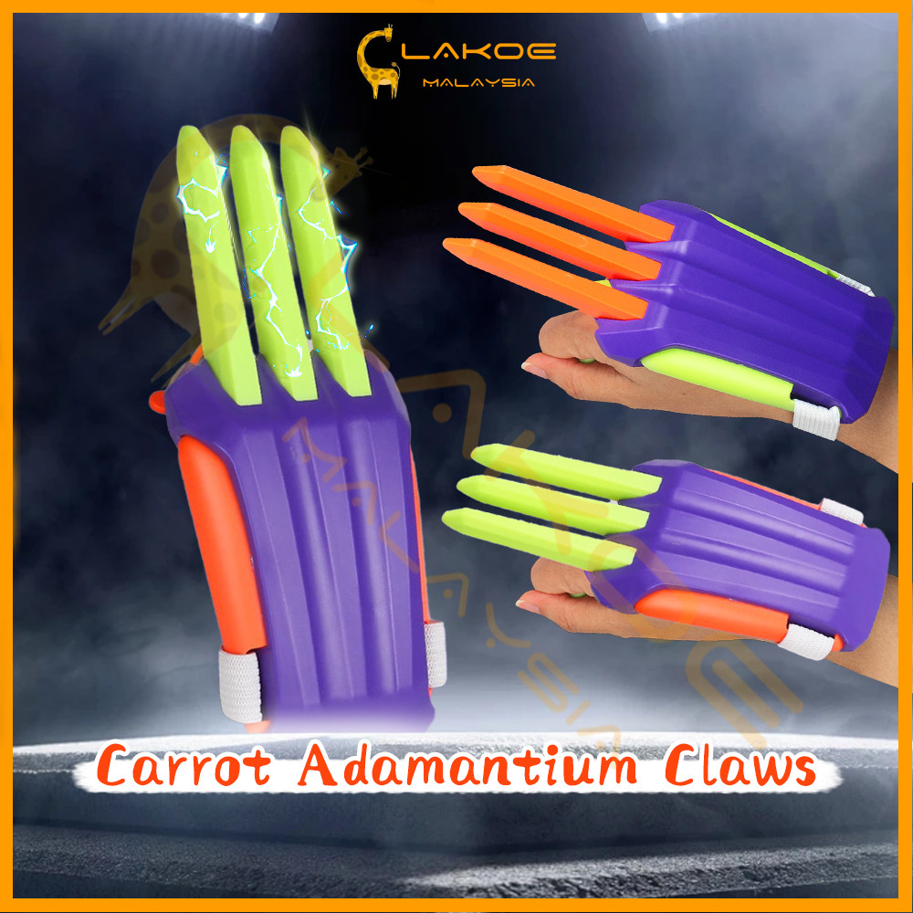 lakoe Carrot Wolverine Claw 3D Gravity Carrot Claw Toys Superhero ...